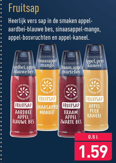 vruchtensap folder aanbieding bij Aldi - details