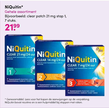 stoppen met roken folder aanbieding bij D.I.O. Drogist - details