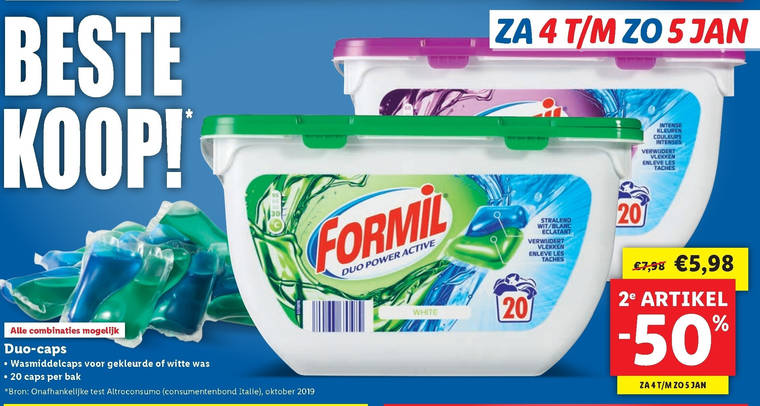 Formil wasmiddel folder aanbieding bij Lidl - details