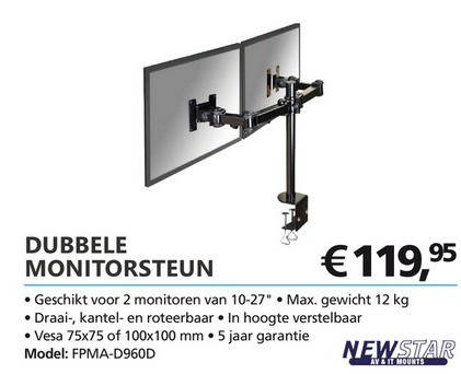 monitor steun folder aanbieding bij Informatique - details