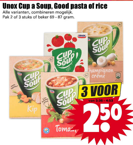 Cup a Soup soep folder aanbieding bij Dirk - details