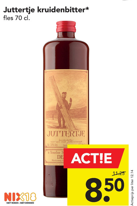 Juttertje kruidenbitter folder aanbieding bij Deen - details