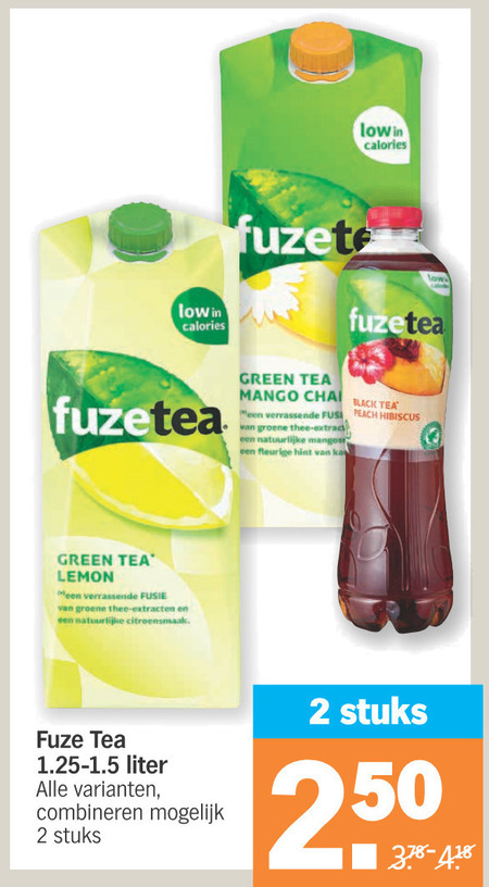 Fuze Tea ice tea folder aanbieding bij Albert Heijn - details