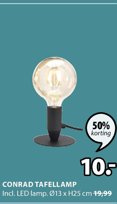 tafellamp folder aanbieding bij Jysk - details