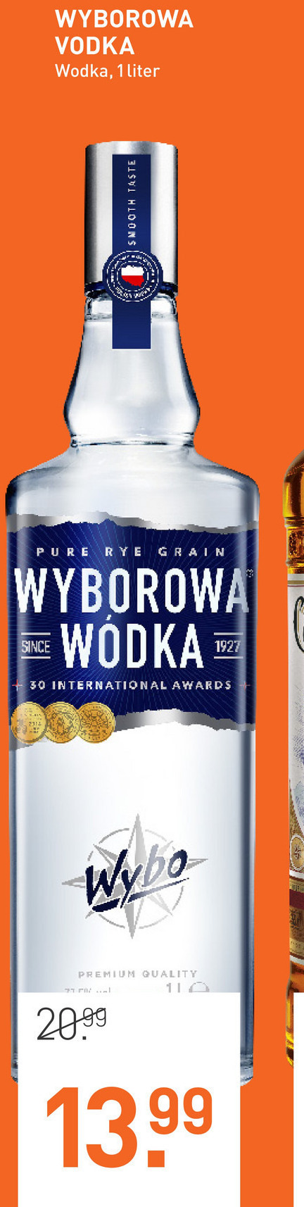 Wyberowa wodka folder aanbieding bij Gall & Gall - details
