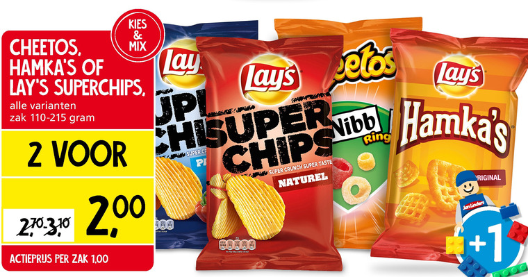 Lays chips, zoutje folder aanbieding bij Jan Linders - details