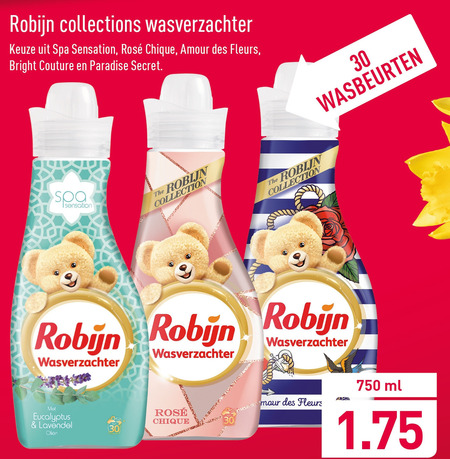 Robijn wasverzachter folder aanbieding bij Aldi - details