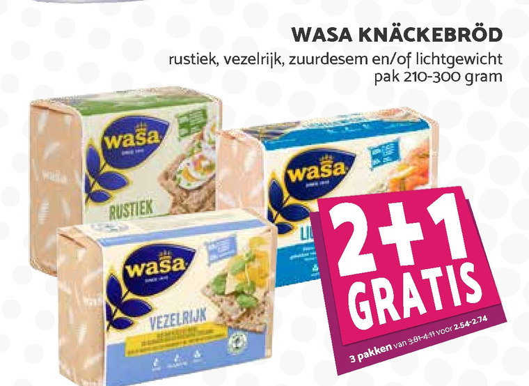 Wasa knackebrod folder aanbieding bij Boons Markt - details