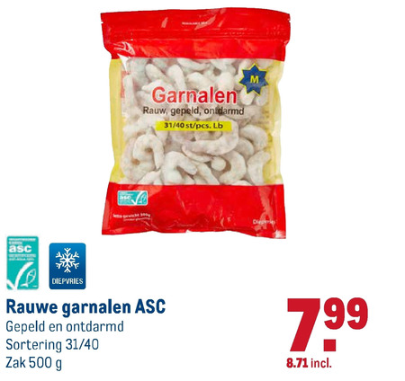 garnalen folder aanbieding bij Makro - details