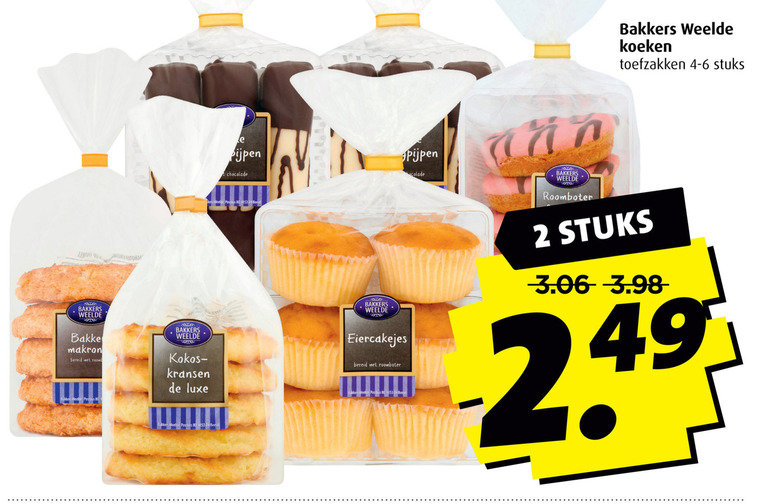 Bakkers Weelde koek, cakejes folder aanbieding bij Boni - details