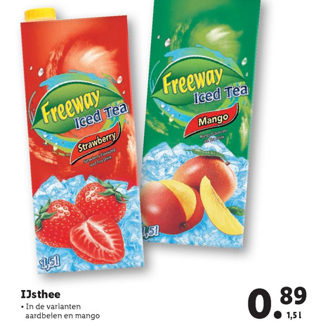 Freeway ice tea folder aanbieding bij Lidl - details