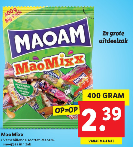 Maoam snoep folder aanbieding bij Lidl - details