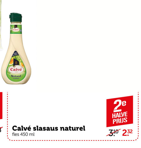 Calve slasaus folder aanbieding bij Coop - details
