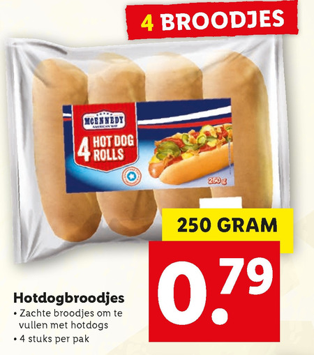 broodje hotdog folder aanbieding bij Lidl - details