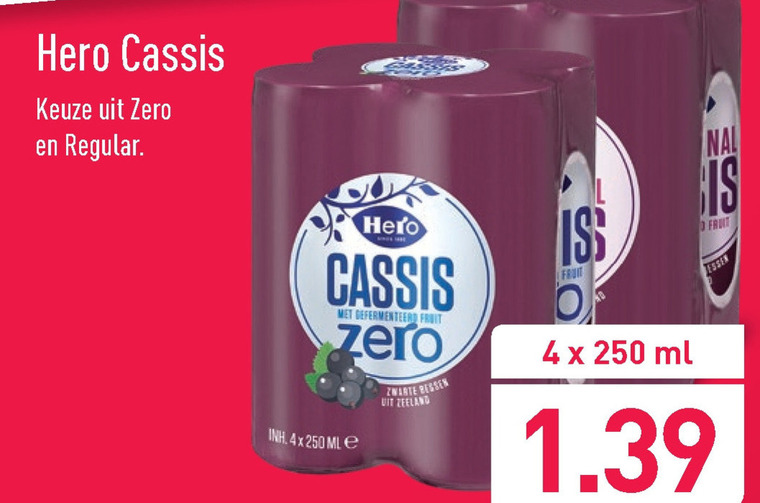 Hero frisdrank folder aanbieding bij Aldi - details