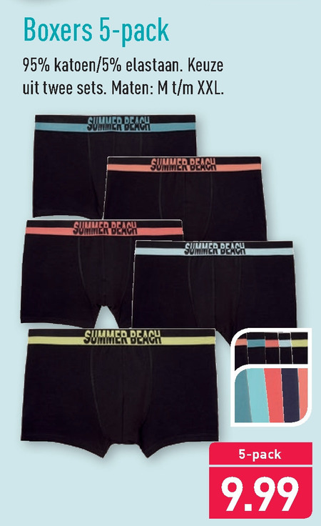 heren boxershort folder aanbieding bij Aldi - details