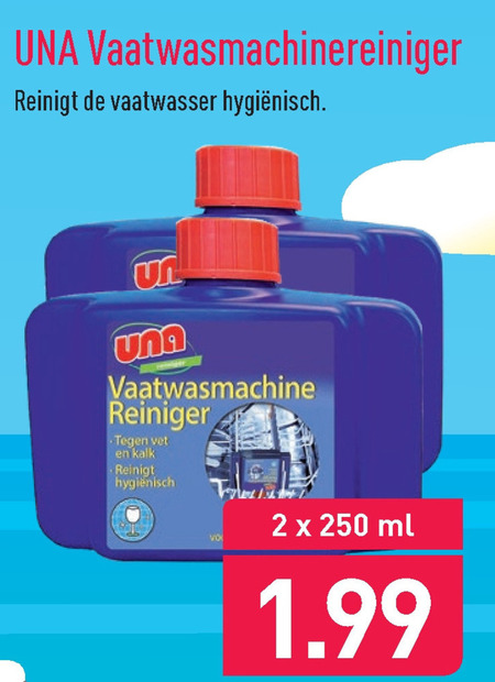 Una vaatwasmachinereiniger folder aanbieding bij Aldi - details