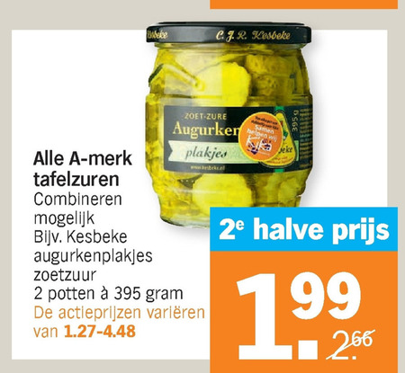 Alle merken augurken, tafelzuren folder aanbieding bij Albert Heijn ...