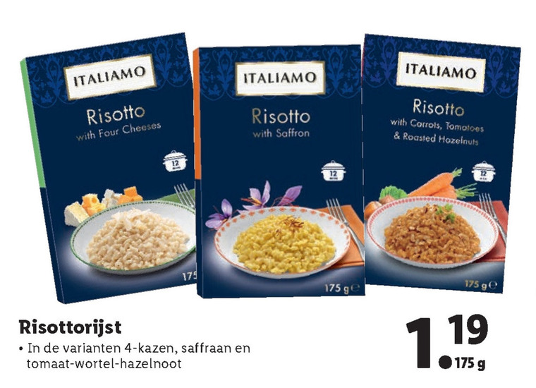 Italiamo risotto folder aanbieding bij Lidl - details