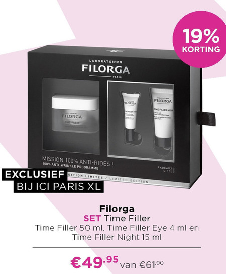 Filorga gezichtsverzorging folder aanbieding bij Ici Paris XL - details