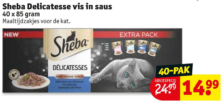Sheba kattenvoer folder aanbieding bij Kruidvat - details