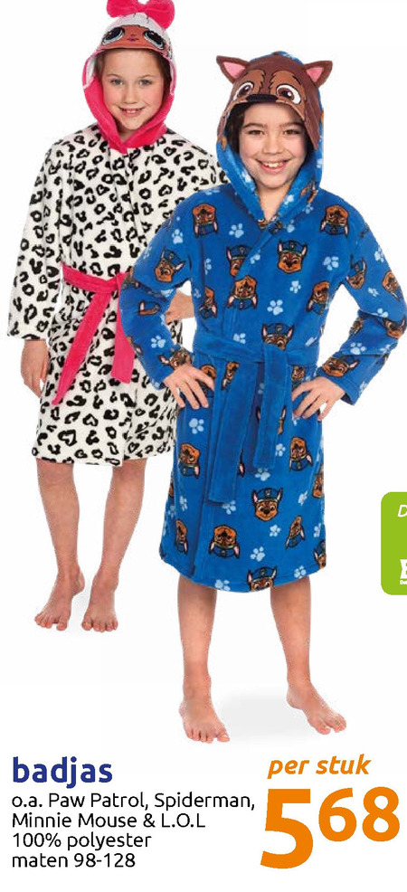 kinderbadjas folder aanbieding bij Action - details