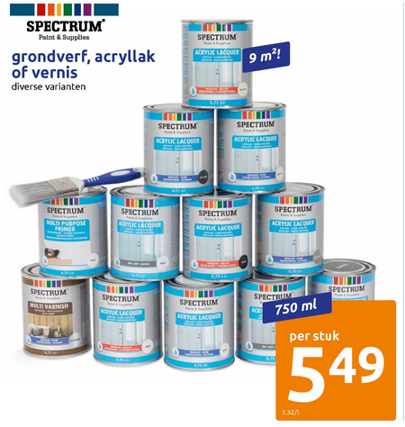 Spectrum lak folder aanbieding bij Action - details