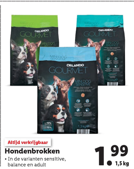 Orlando hondenvoer folder aanbieding bij Lidl - details