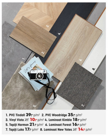 laminaat, vinyl folder aanbieding bij Kwantum - details