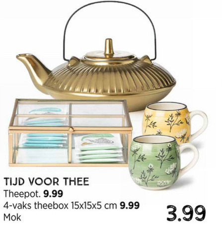 theedoos, theepot folder aanbieding bij Xenos - details