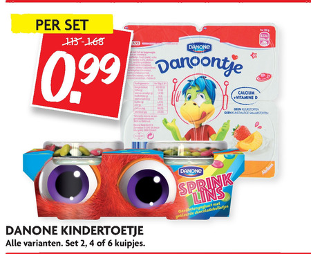 Danone kindertoetjes folder aanbieding bij Dekamarkt - details