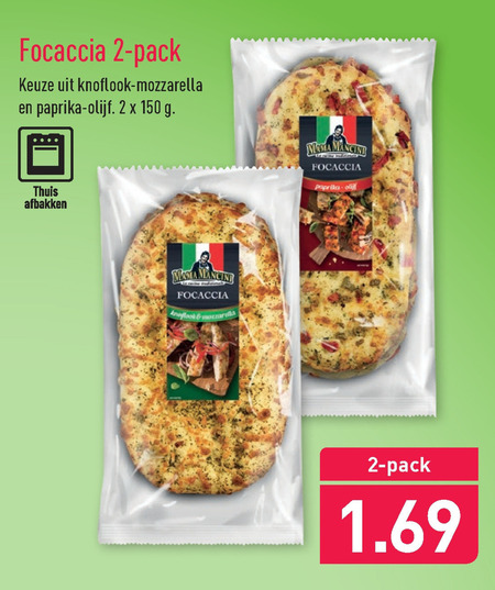 focaccia folder aanbieding bij Aldi - details