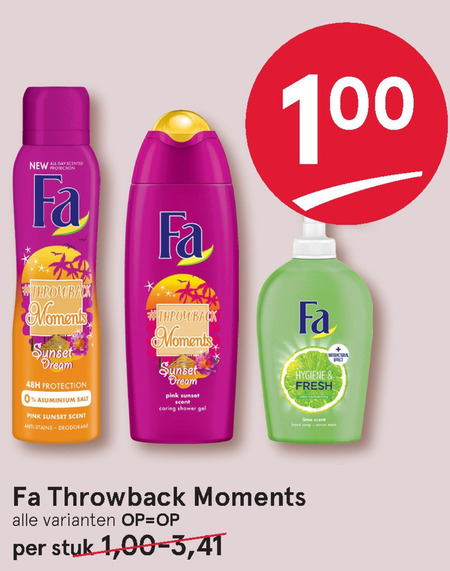 Fa douchegel, handzeep folder aanbieding bij Etos - details