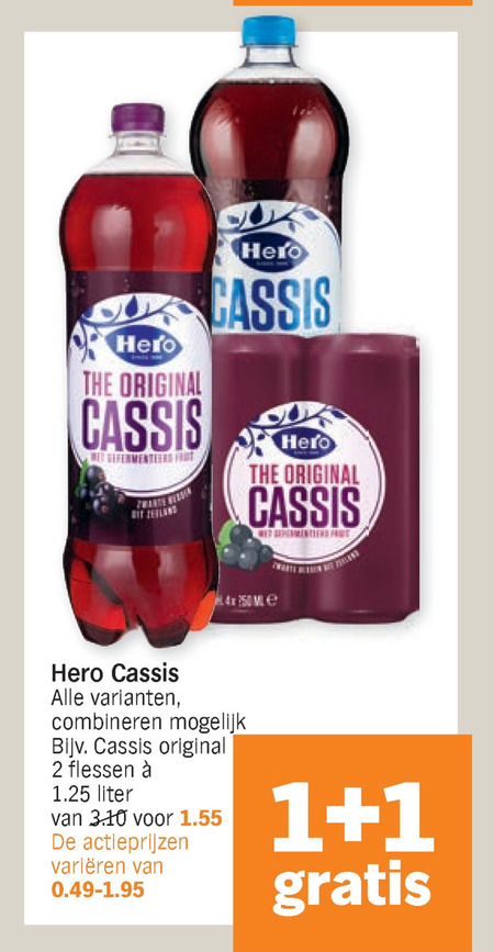 Hero frisdrank folder aanbieding bij Albert Heijn - details