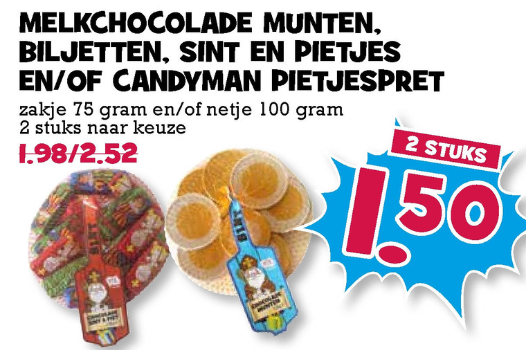 chocolademunten, sinterklaassnoep folder aanbieding bij Boons Markt ...