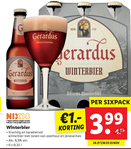 Gerardus speciaalbier folder aanbieding bij Lidl - details