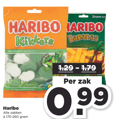 Haribo snoep folder aanbieding bij Plus - details