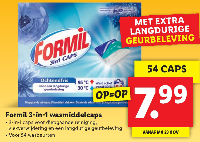 Formil wasmiddel folder aanbieding bij Lidl - details