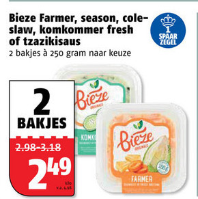 Bieze rauwkost, salade folder aanbieding bij Poiesz - details