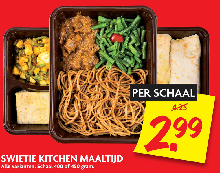 Swietie surinaamse maaltijd folder aanbieding bij Dekamarkt - details