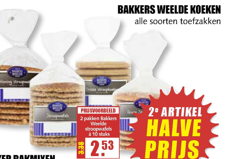 Bakkers Weelde koek folder aanbieding bij MCD Supermarkt Basis - details