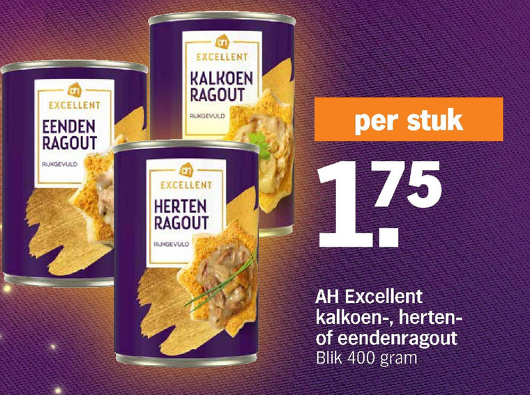 Albert Heijn Huismerk ragout folder aanbieding bij Albert Heijn - details