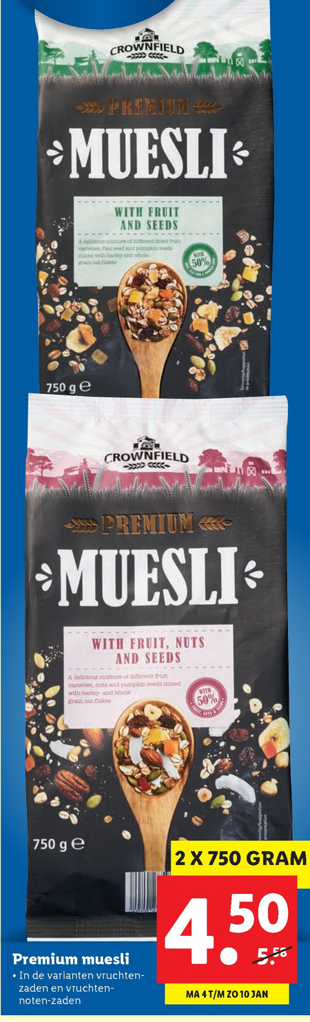 muesli folder aanbieding bij Lidl - details