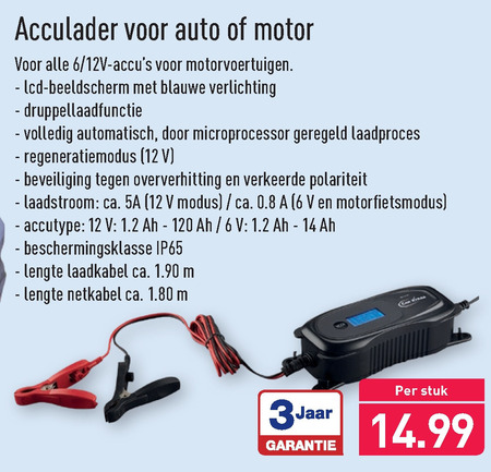 acculader folder aanbieding bij Aldi - details
