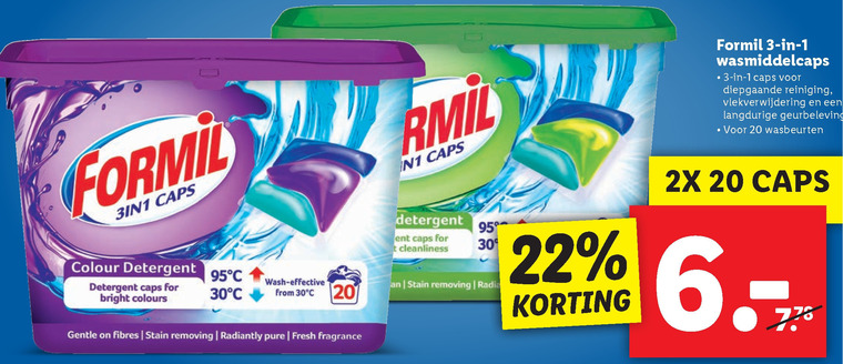 Formil wasmiddel folder aanbieding bij Lidl - details