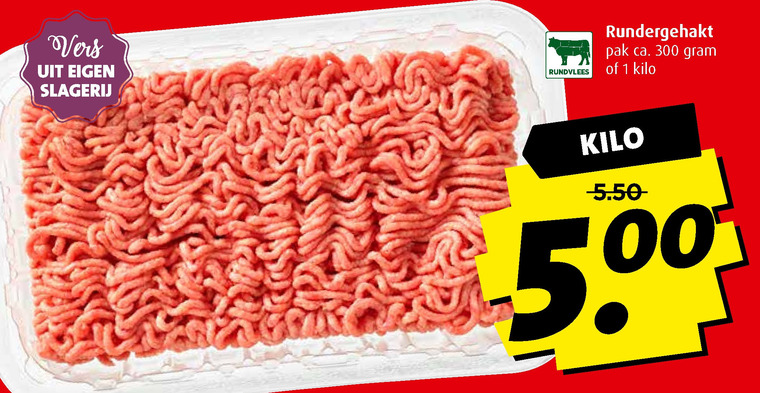 rundergehakt folder aanbieding bij Boni - details