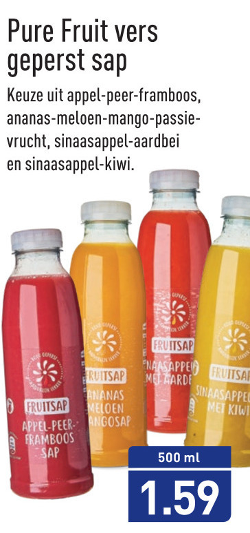 vruchtensap folder aanbieding bij Aldi - details