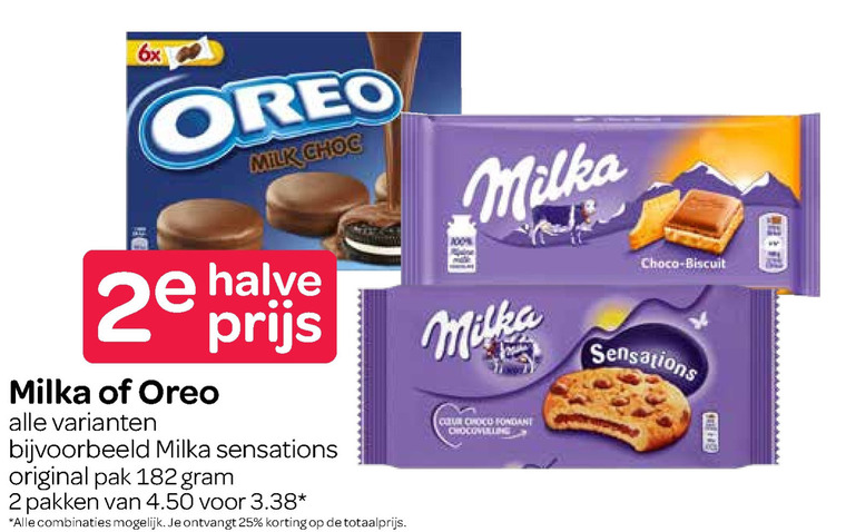 Oreo biscuits folder aanbieding bij Spar - details