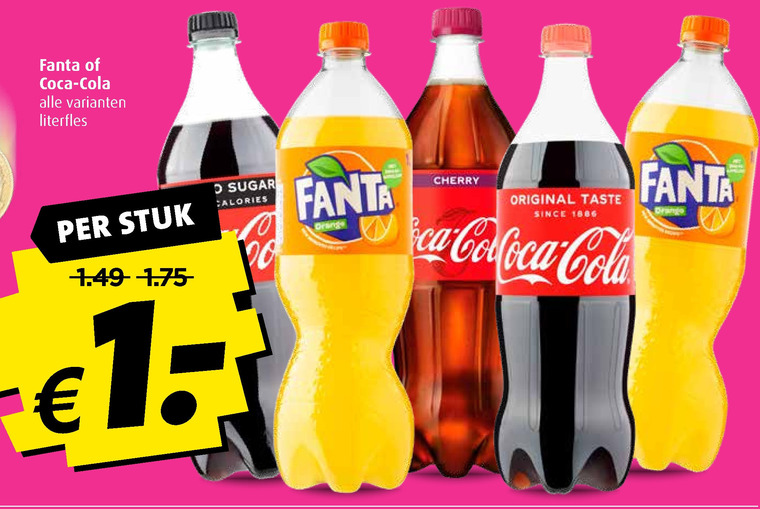 Coca-Cola frisdrank, cola folder aanbieding bij Boni - details