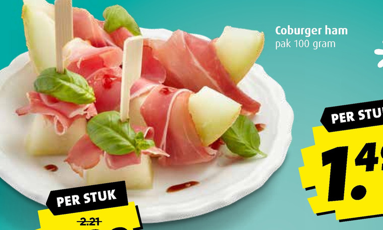 coburger ham folder aanbieding bij Boni - details